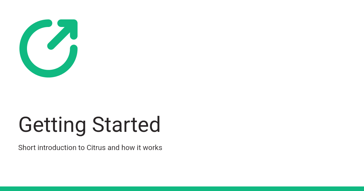 Getting Started | Citrus